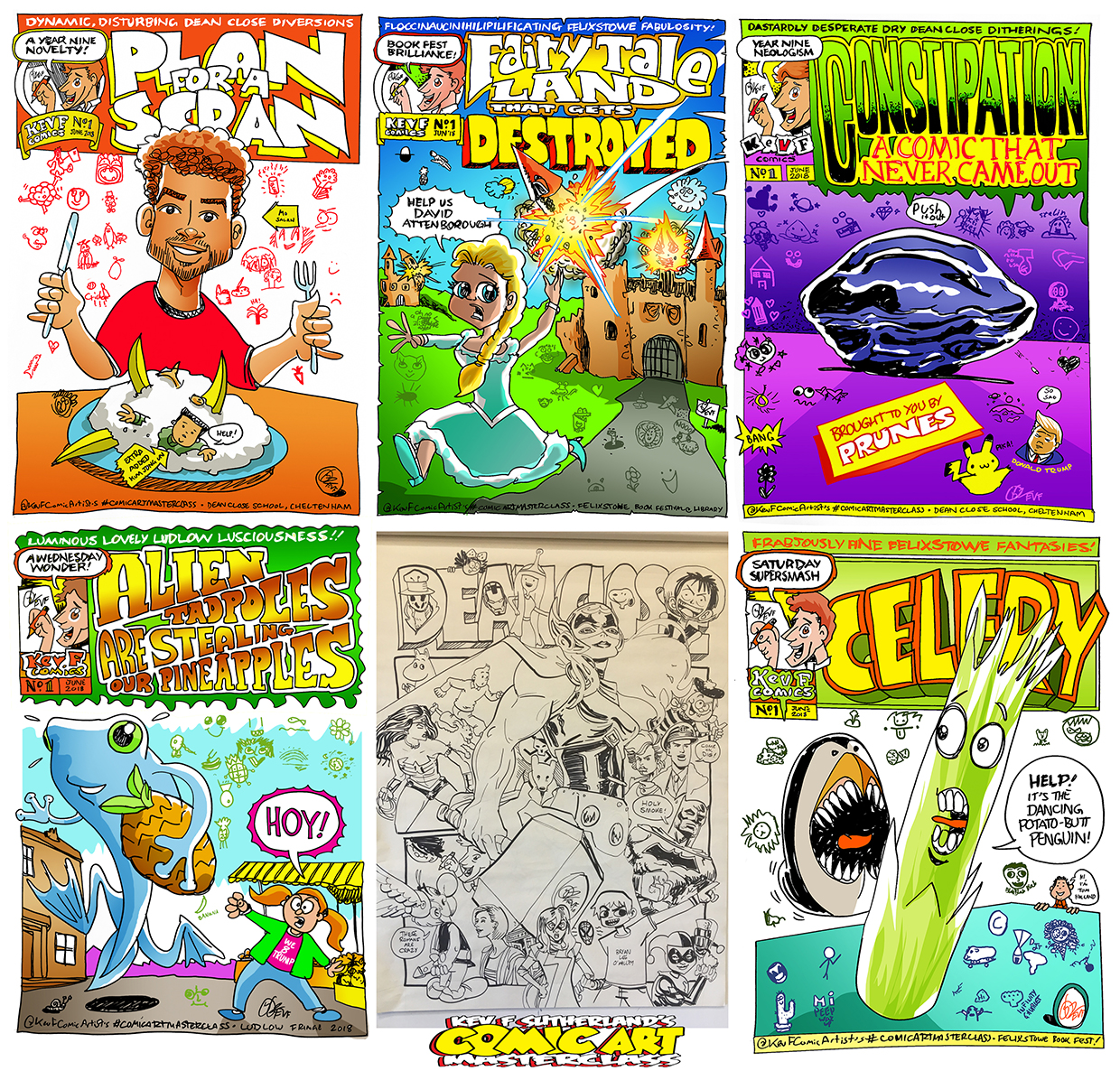 Kev F comic art: June 2018