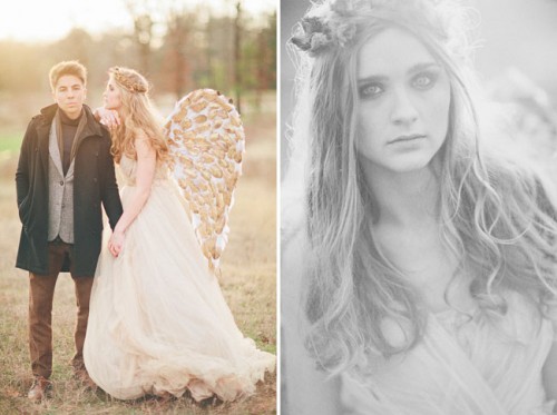 Angel Inspired Wedding Photo Shoot - Wedding Colours