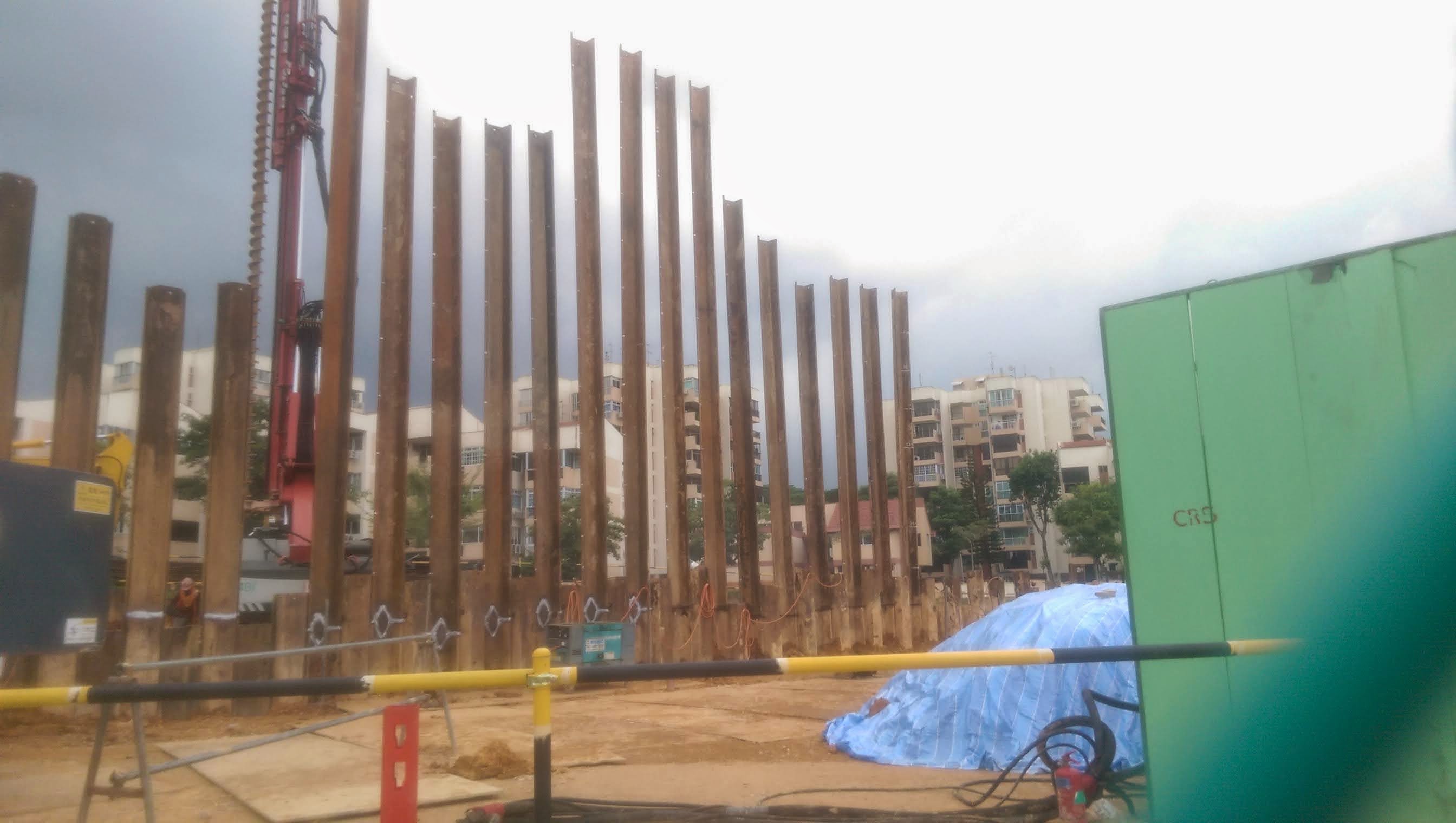 Thomson Line Construction: Lentor D-walls & Piles