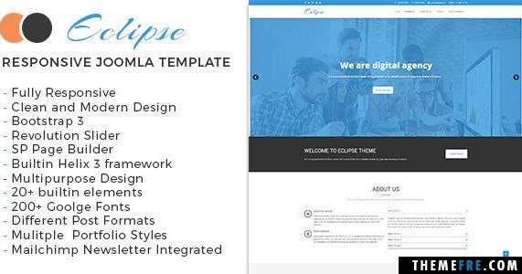 Aldous Lewis Eclipse - Multipurpose Responsive Joomla Theme agency bootstrap business the