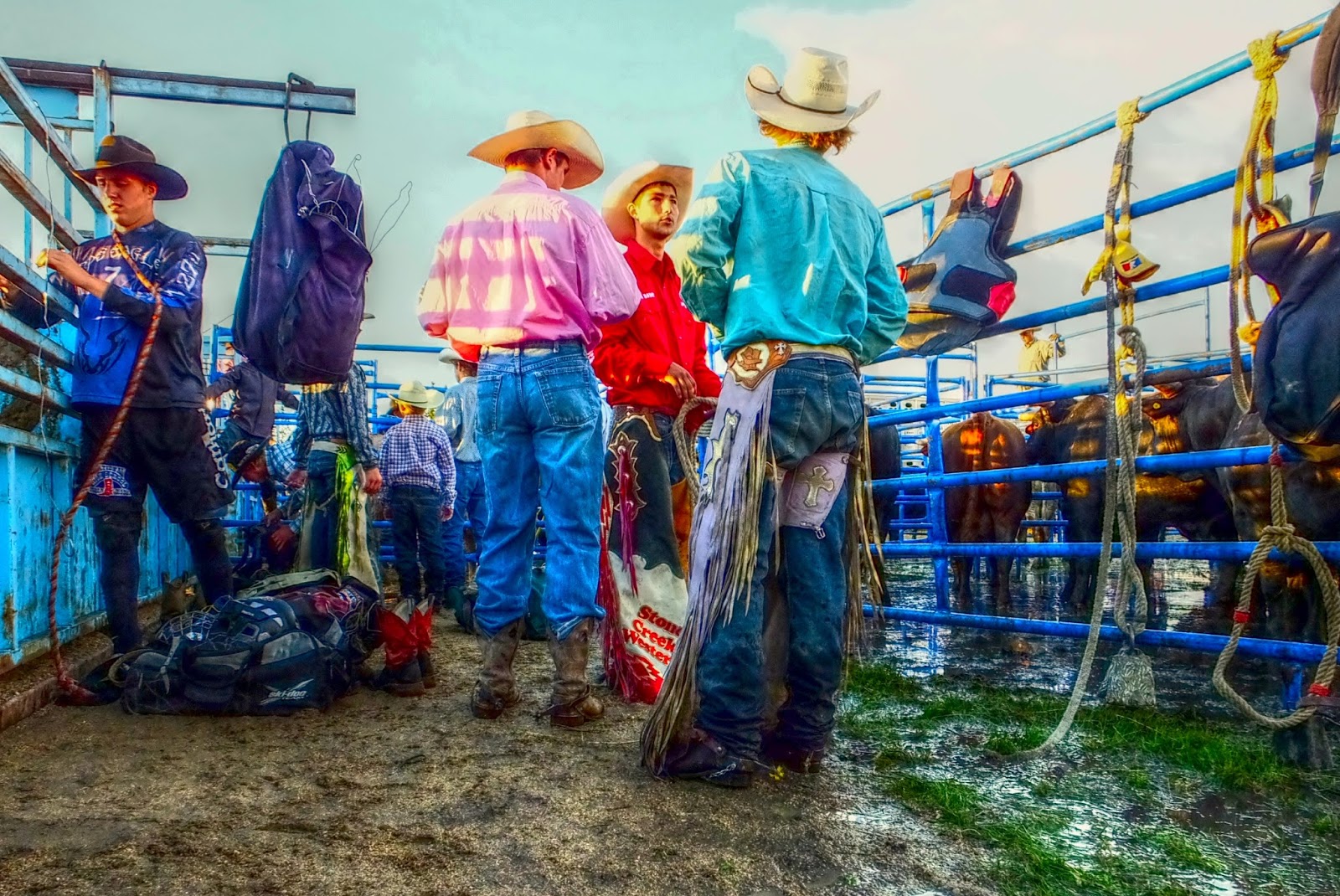 Americana Roots Art: Behind The Chutes with The Bull Riders at The ...