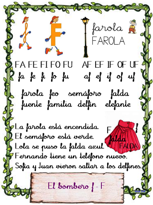 INFANTILES DE ANA V.: EL BOMBERO "F"