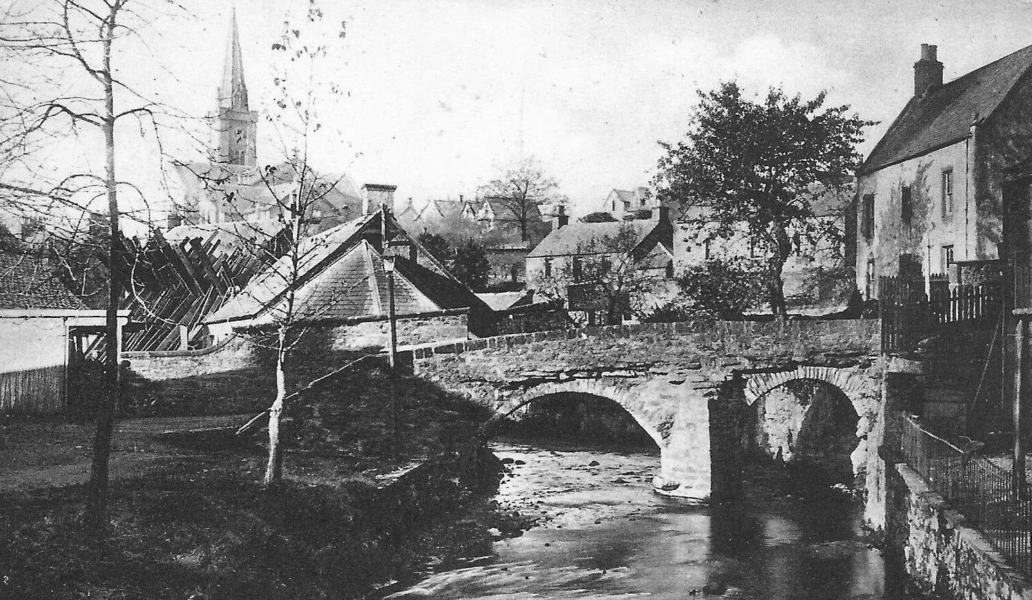 Tour Scotland: Old Photograph Bridge Alyth Scotland