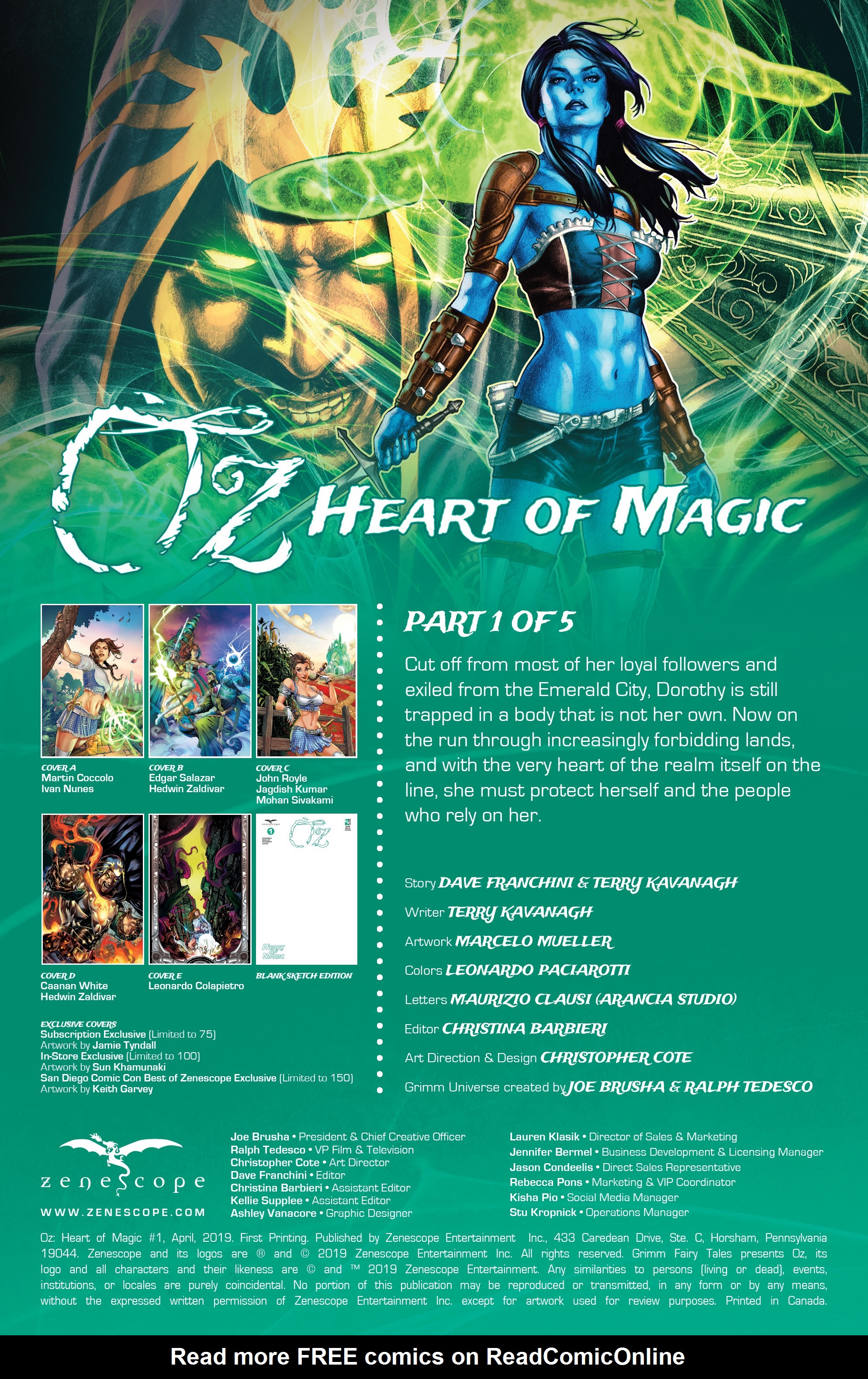 Oz Heart Of Magic Issue 1 | Read Oz Heart Of Magic Issue 1 comic online ...