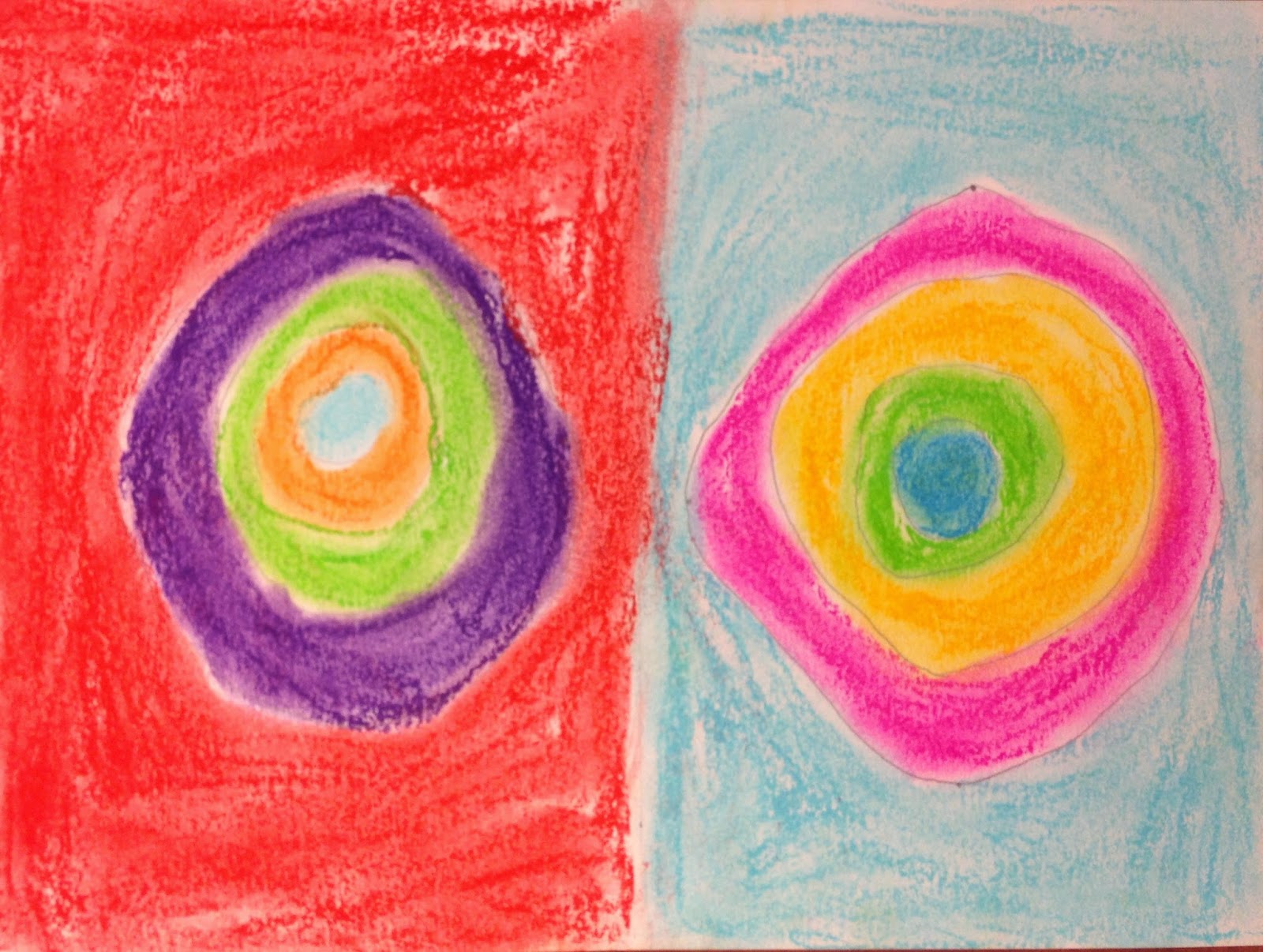 Archway Arete Art Class: Kandinsky finished artworks