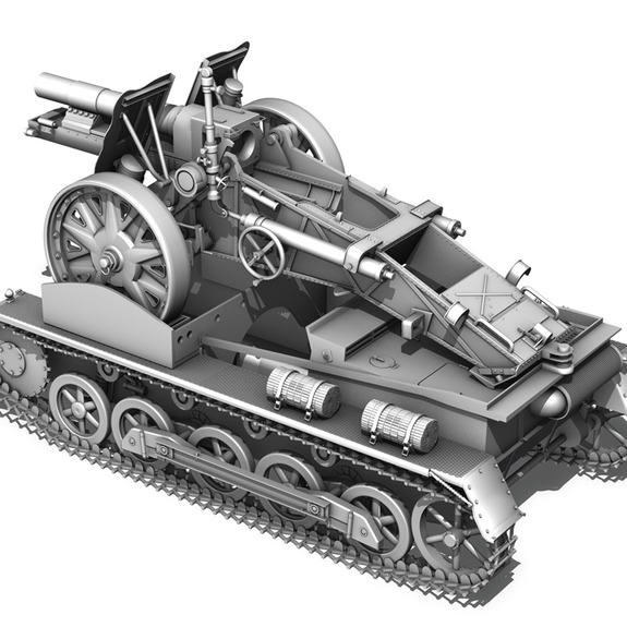 Modelismo militar e Historia: Bisón I (15 cm sIG33 auf PzKpfw I Ausf. B )