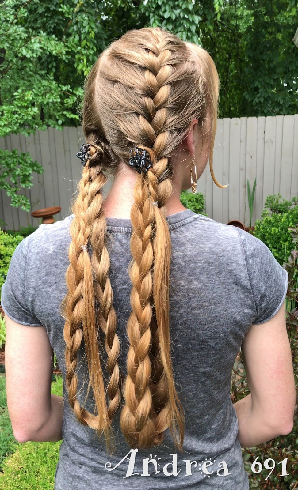 Braids & Hairstyles for Super Long Hair: Double French Braids