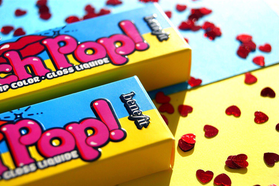 Benefit Punch Pop Liquid Lip Color "Mango" & "Cherry" | aBeauty