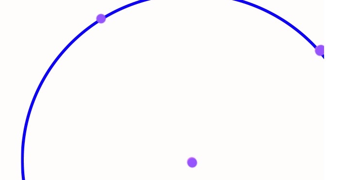 OpenSCAD Snippet Pad: Circle defined by three points (2d)