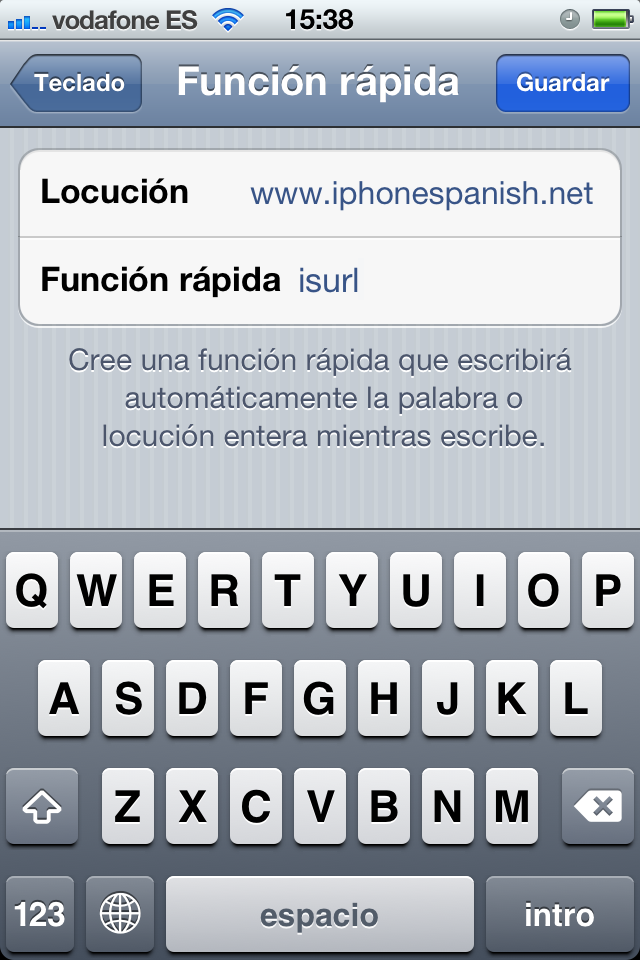 Como crear la función rápida en iOS 5. : iPhone Spanish: Las mejores ...