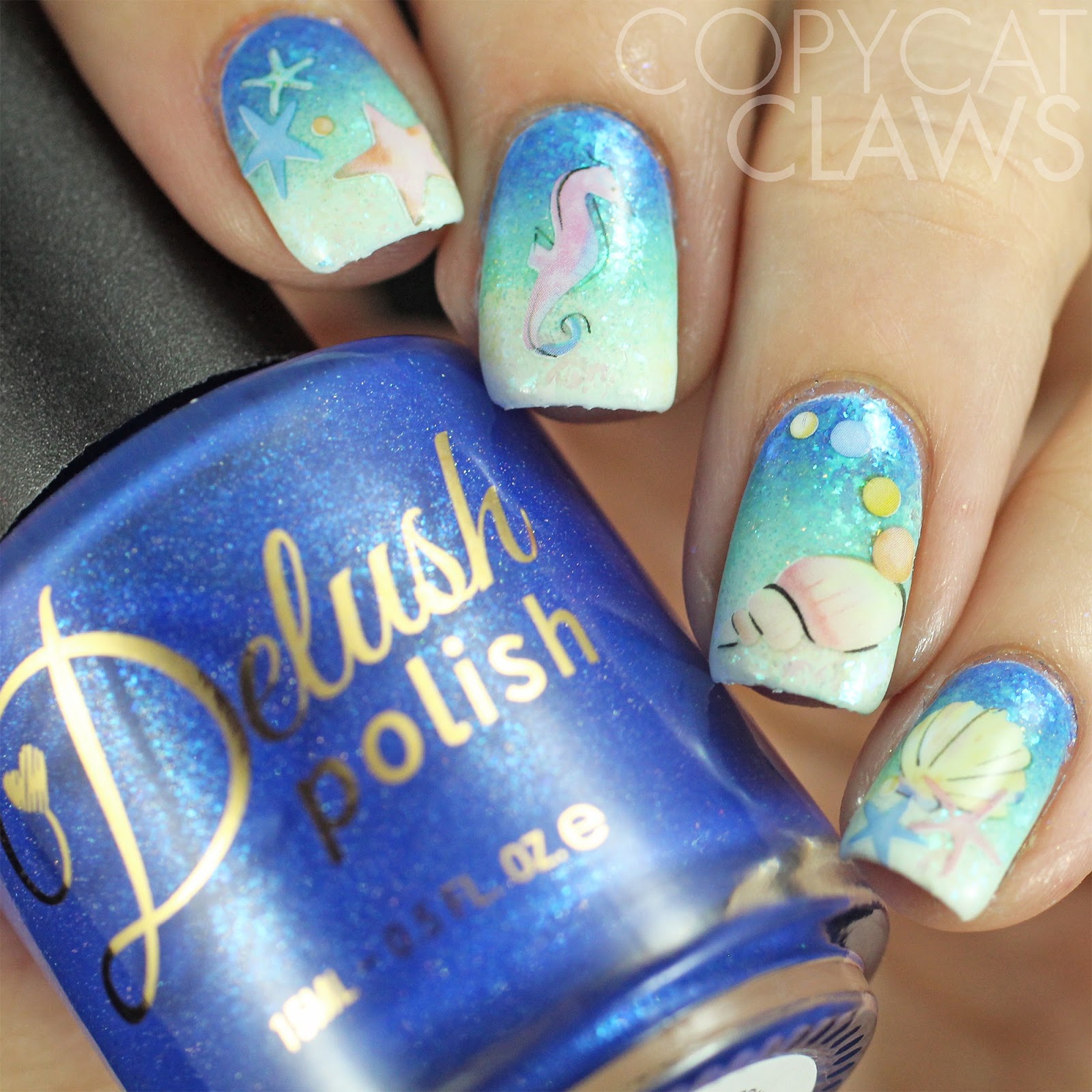 Tropical Fish Nail Art