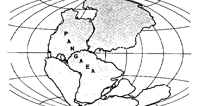 Pangea Coloring Colouring Colorare Emerse Continenti Disegno Weird ...