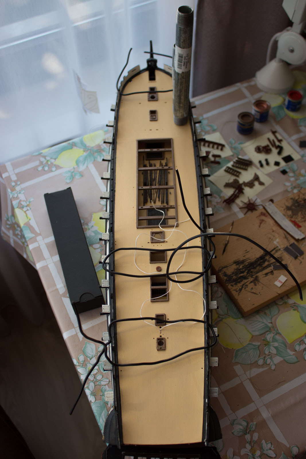 Sailing Ship Models: USS Constitution - Assembling the Spar Deck