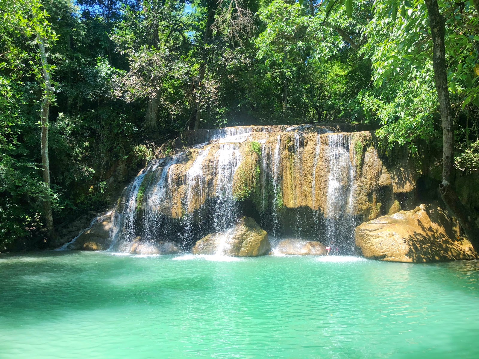 Visiting Erawan Falls without a tour, Thailand | I Run For Wine