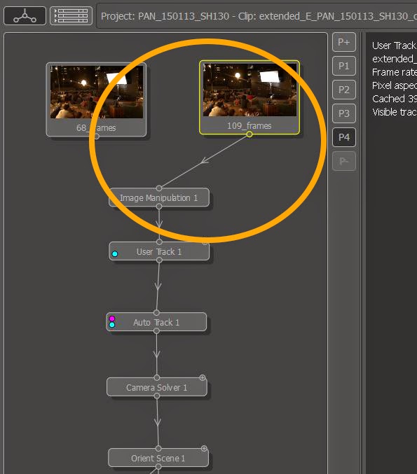 Particle Effects: Extending a camera track in PFTrack