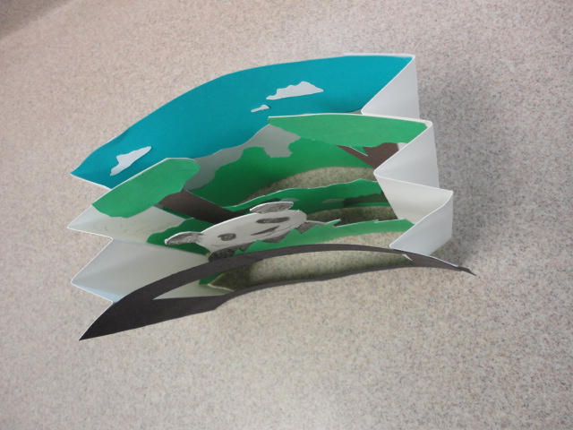 Thomas Elementary Art: 3rd Grade 3D Paper Landscapes