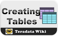 Teradata Wiki: Creating Tables