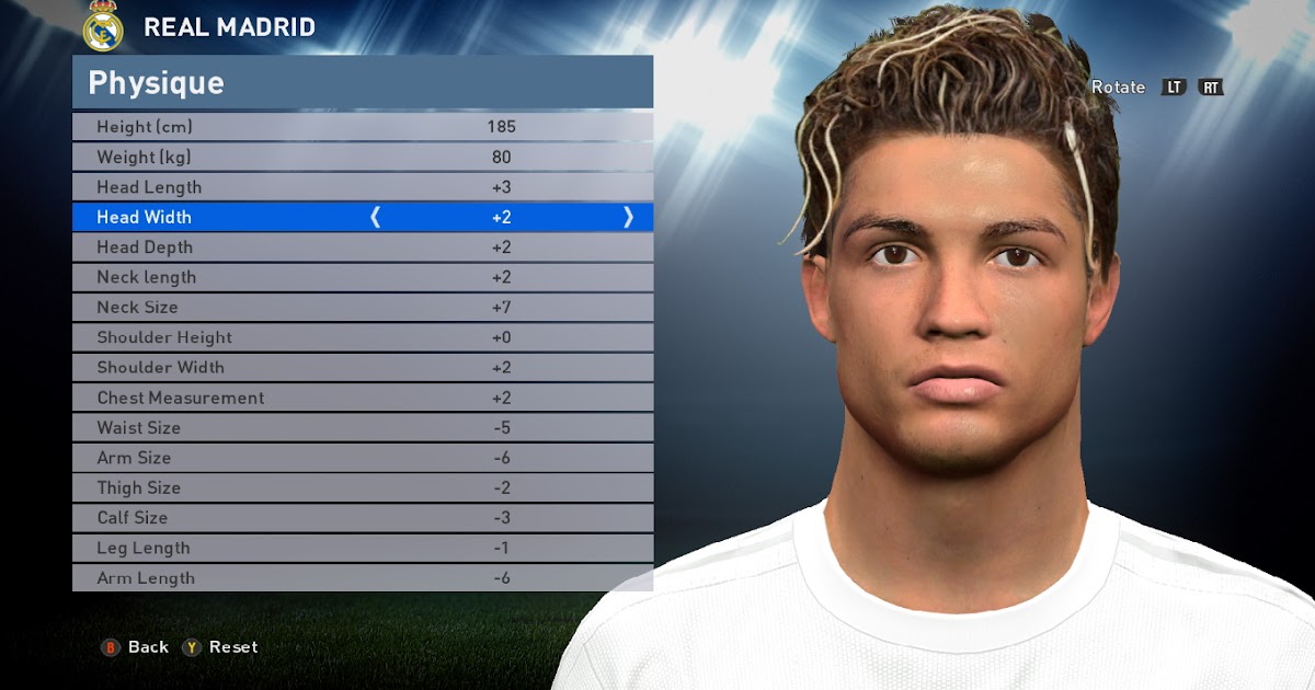 Young Cristiano Ronaldo Face Pes Pes makur