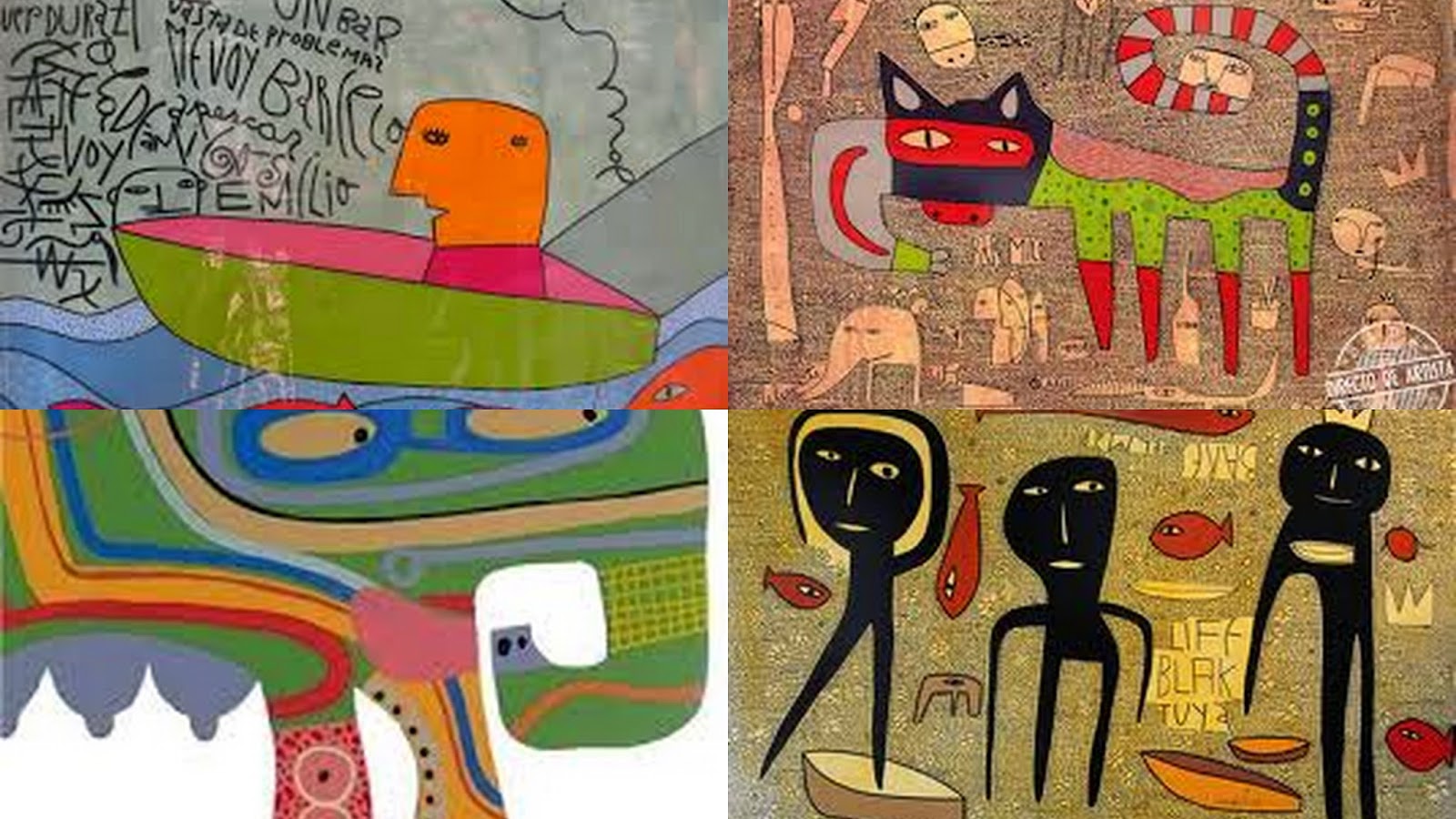 Artes Visuales 4: Algunas imágenes de obras de Milo Lockett