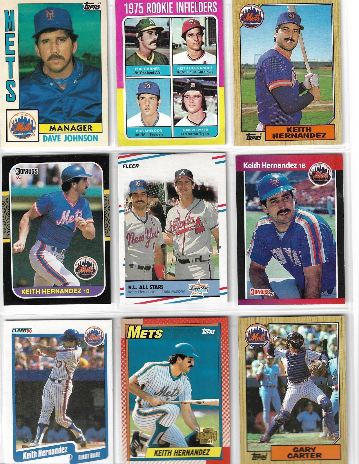Tony's Sports Pub: My Mets Binder 80's
