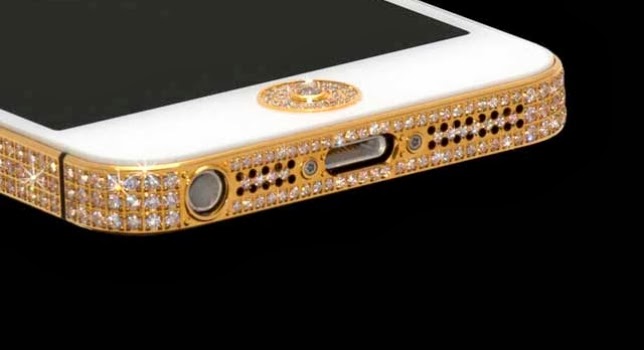 Lasrubiasdelatecnologia: IPHONE 5S GOLD AND DIAMONDS