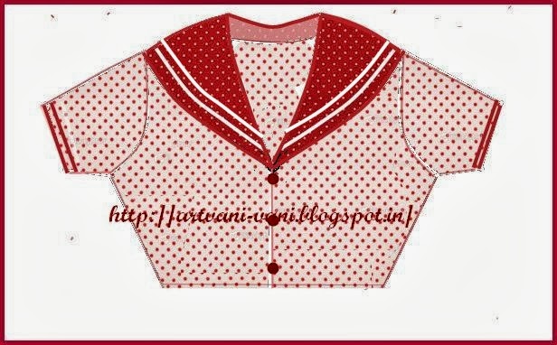 Vani's blog 1 : Method of sewing Sailor collar