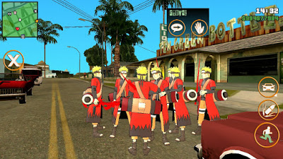 GTA SAN lite mod Naruto by lutfi - Handuk Terbang