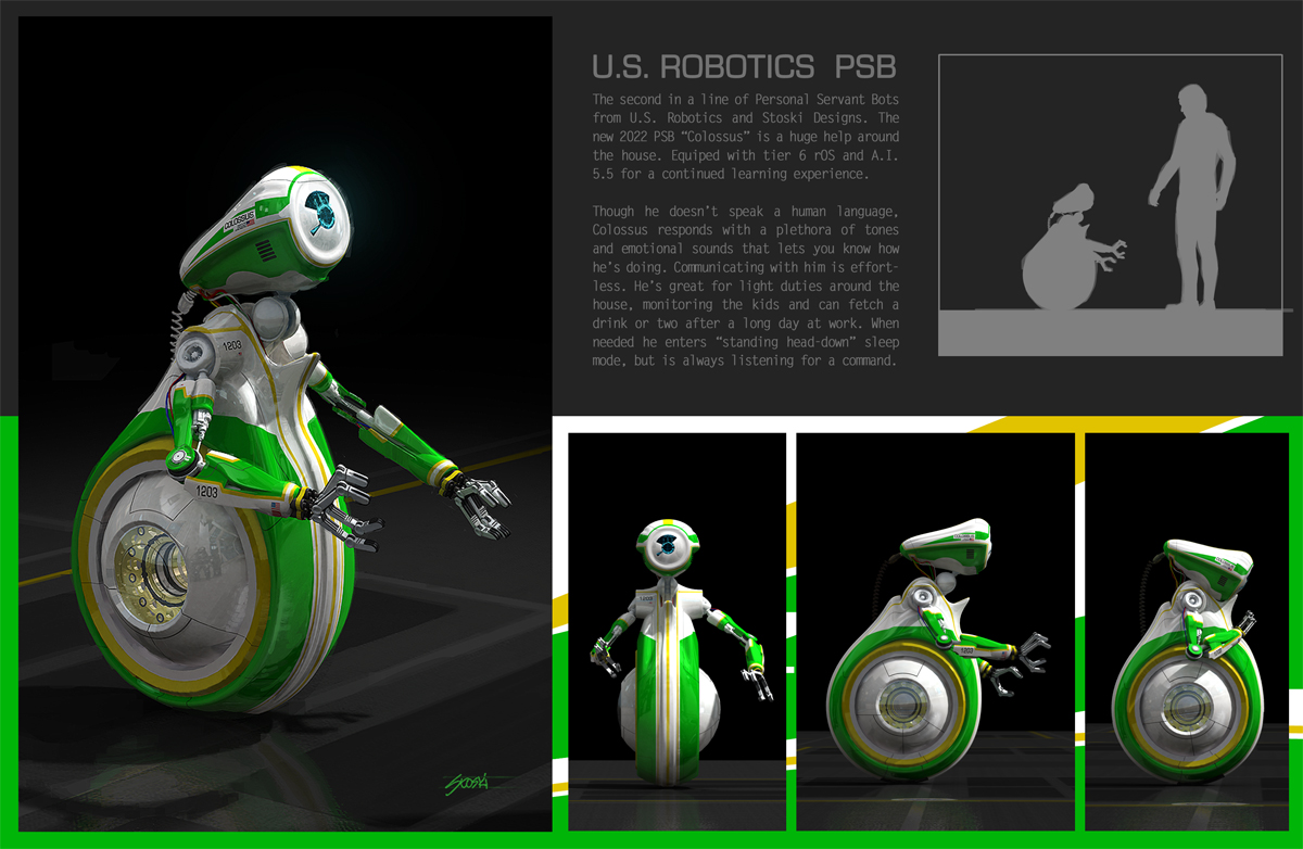 U.S. Robotics PSB - Personal Servant Bot 'Colossus' by Chris Stoski : r ...