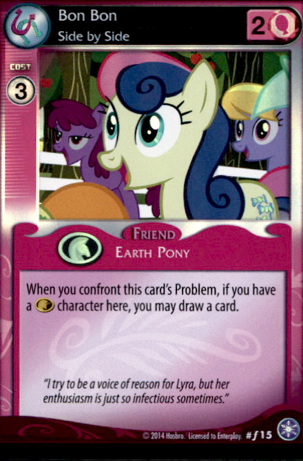 MLP Bon Bon, Side By Side CCG Cards | MLP Merch