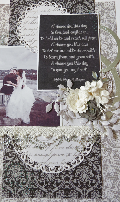 Victorian Paper Queen: Wedding page with Ruby Rock-it papers