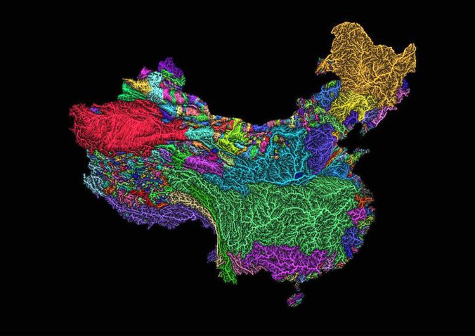 La Natura a la Baixa Tordera: Les conques fluvials del Món per colors ...