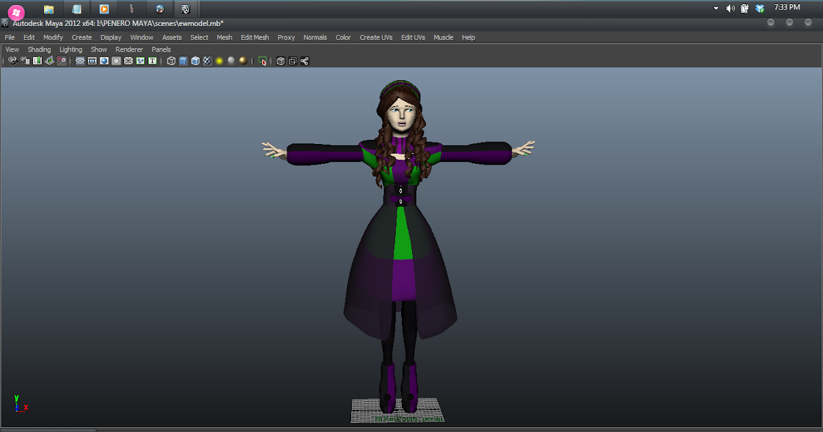 Maya: 3D Character Model — Veeyah