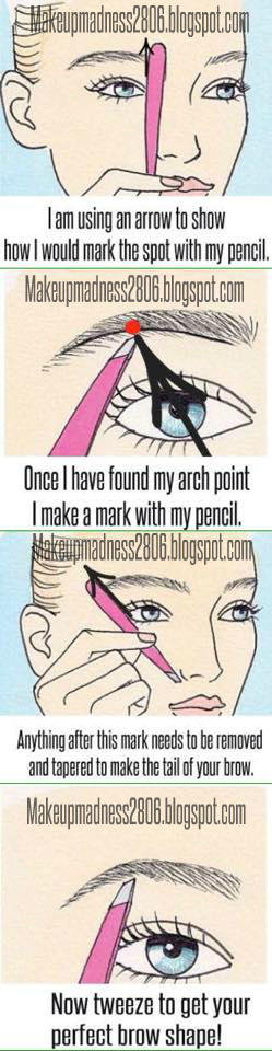 Makeup Madness: Step By Step: Eye Brow Shaping