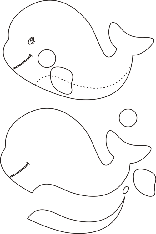 Moldes de feltro para imprimir