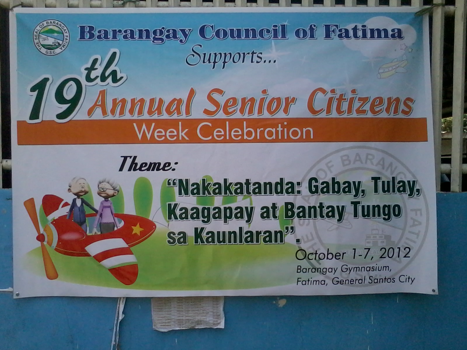 Elderly Celebrates Senior Citizen Week ~ Sole Vision