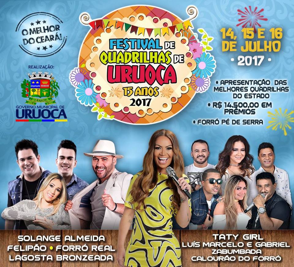 Sobral de Prima: XV EDIÇÃO DO FESTIVAL DE QUADRILHAS DE URUOCA PROMETE ...