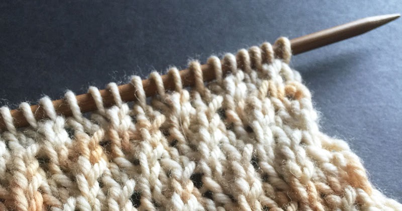 Twisted Stockinette Rib | The Weekly Stitch