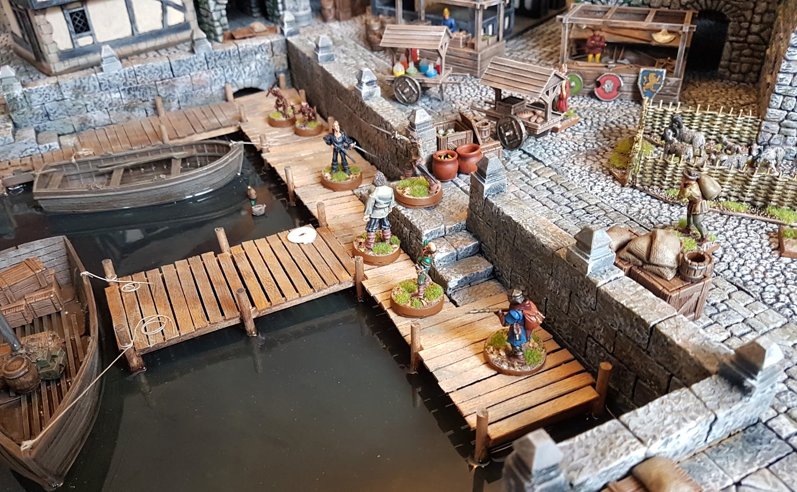 Yith's Wargaming Blog: Building Medieval Docks #7 - Complete