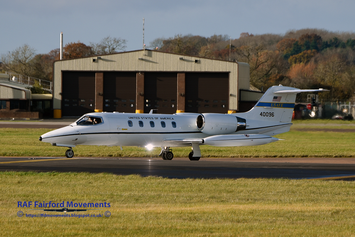 RAF Fairford Movements: Friday 18th November 2016