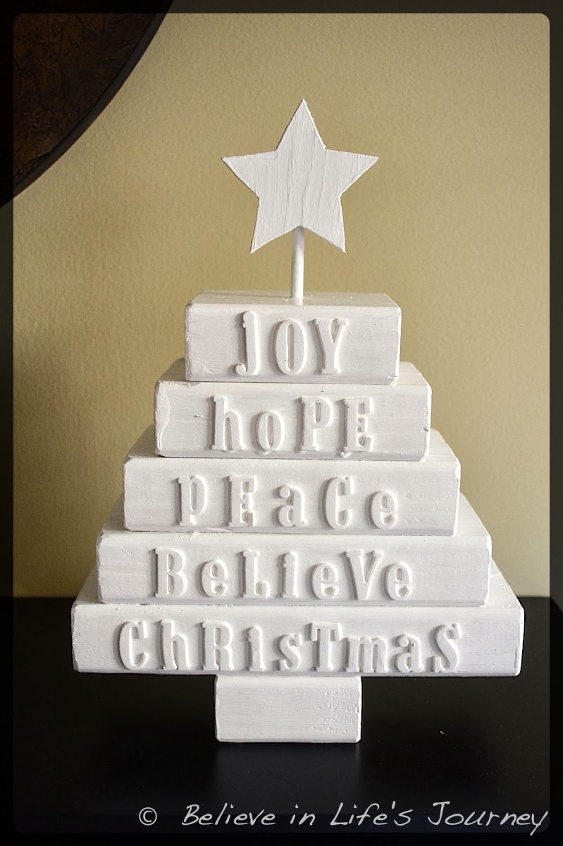 Believe in Life's Journey: 2x4 Christmas Tree Craft