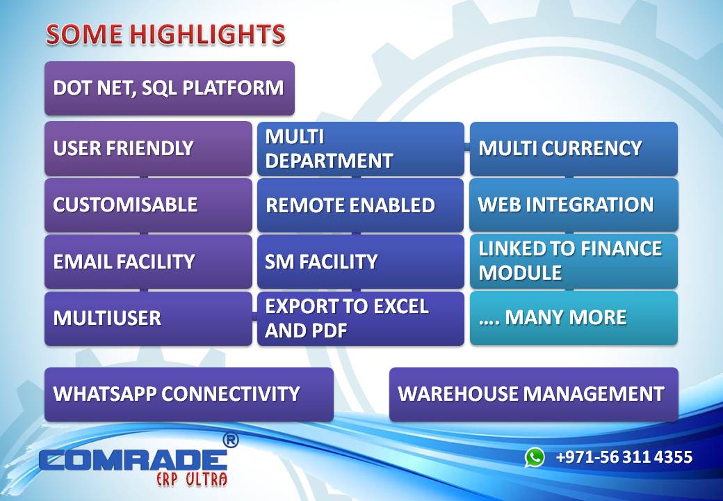 COMRADE SOFTWARE MARKETING LLC: COMRADE ERP ULTRA LAUNCHED.