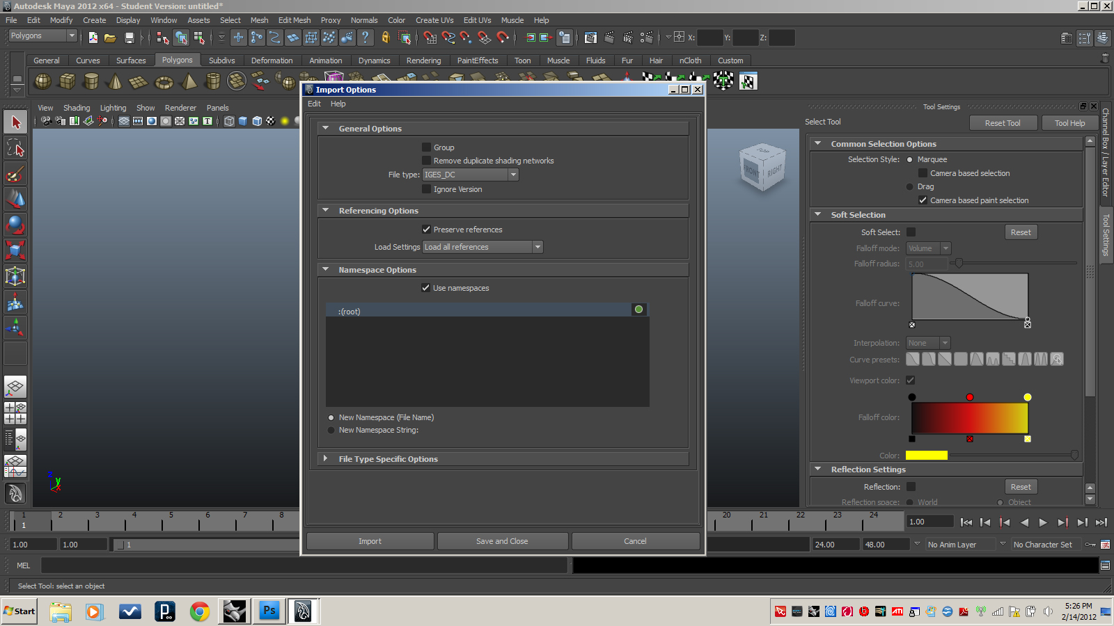RPI_Arch Digital Sessions: Maya: Importing from Rhino and Nurbs to Polygons