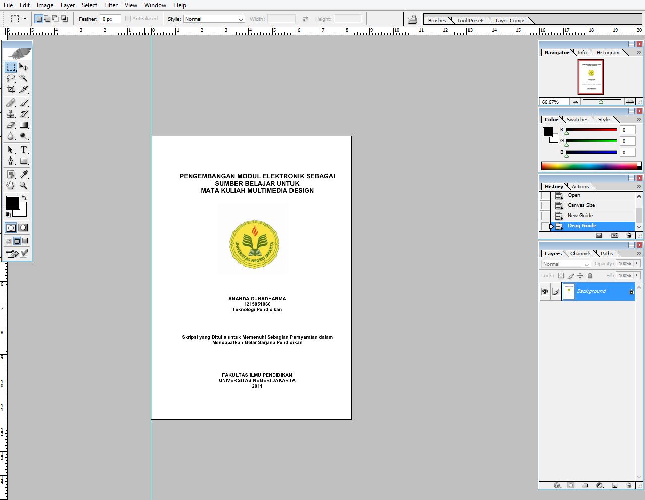 Cara setting cover buku (soft cover) - Radicha