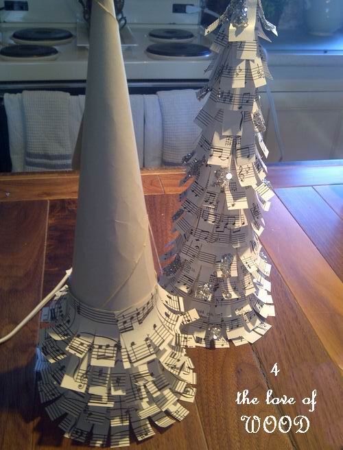 4 the love of wood: SHEET MUSIC TREES - tutorial