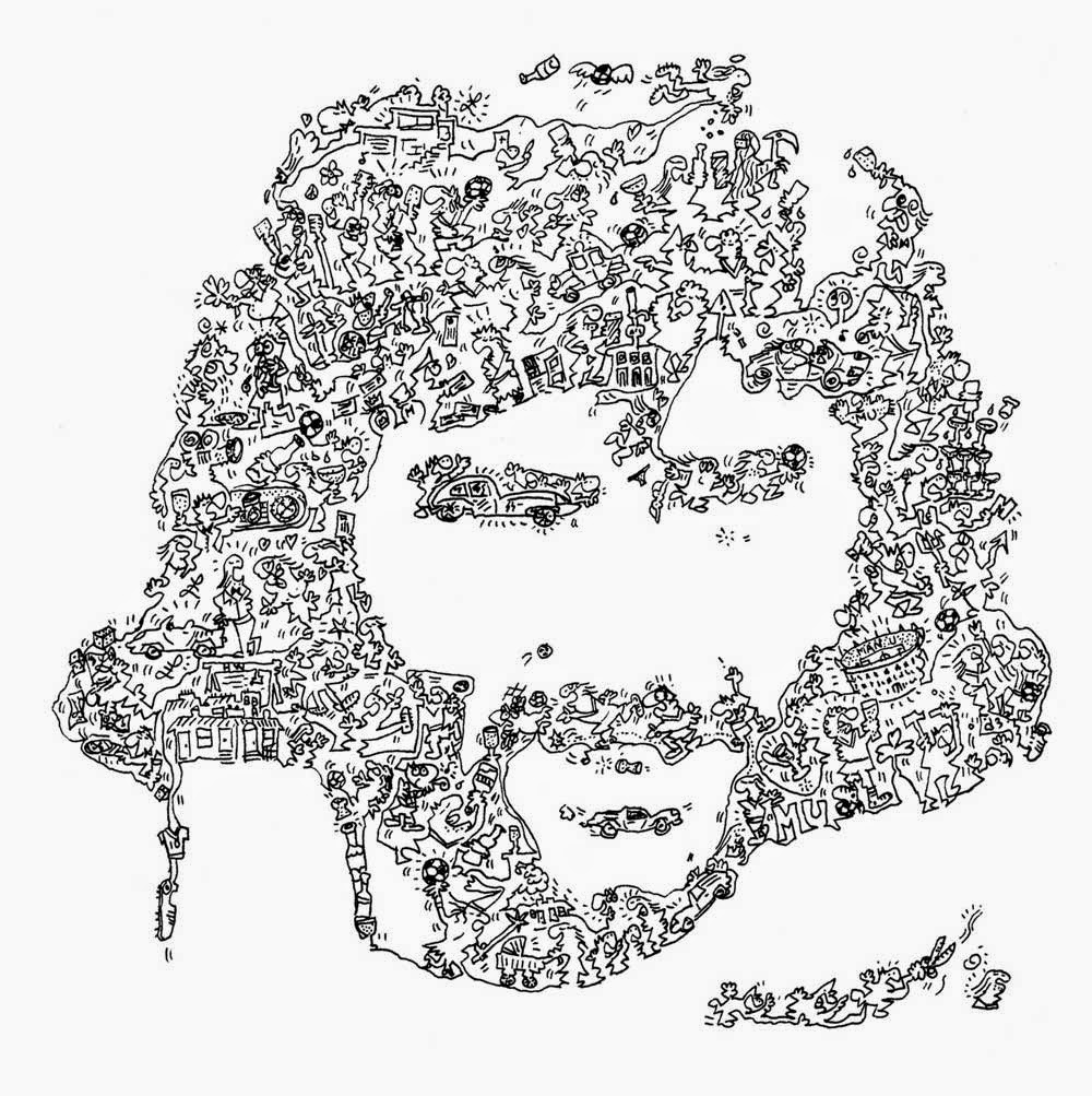 Intricate Doodles Portraits: George Best