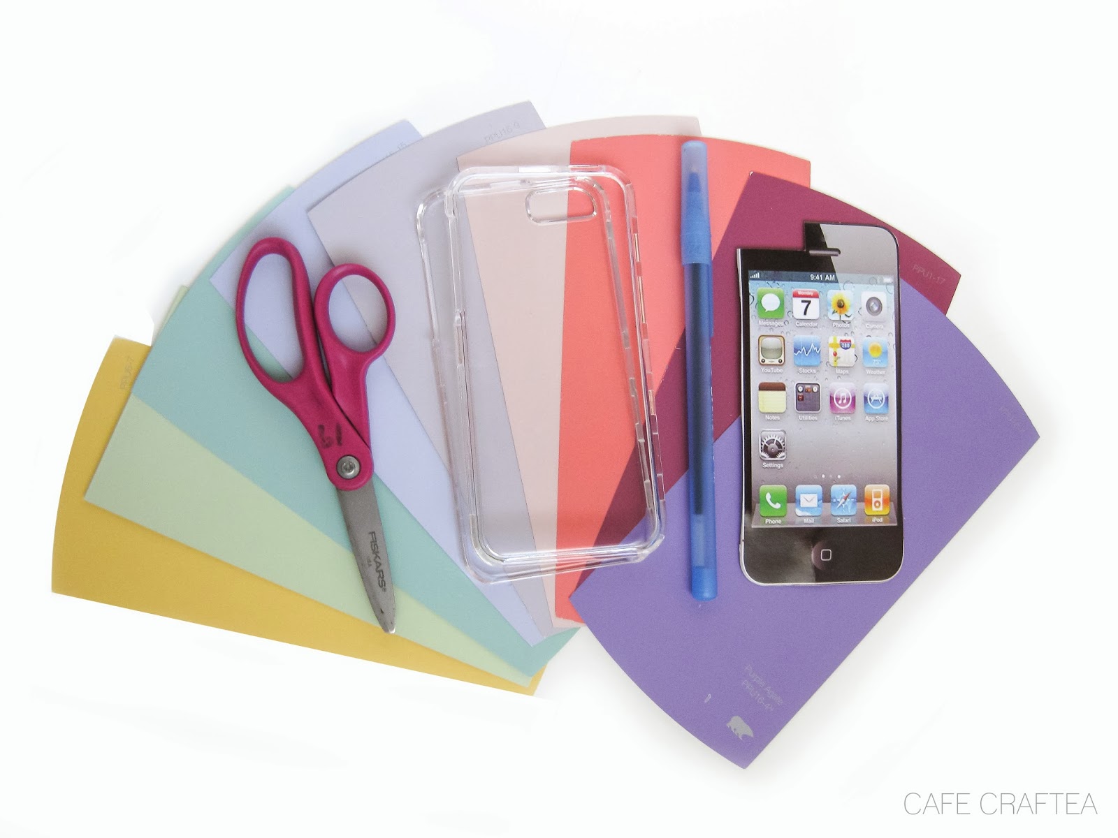 Cafe Craftea: DIY | Paint Chip Phone Case