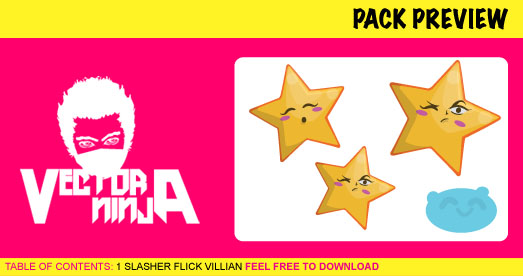 Vector Ninja: Vector Ninja Kawaii Star Pack