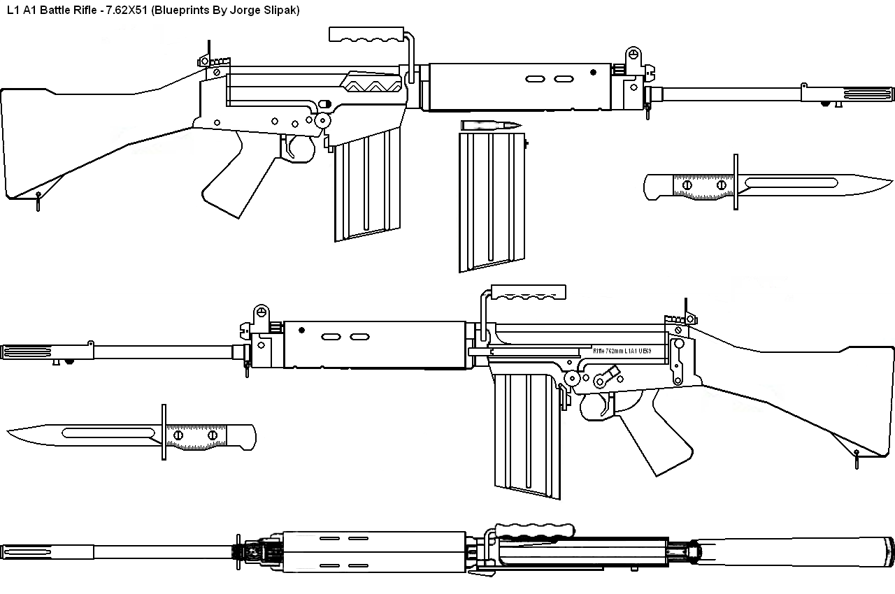 THE L1 A1 INFANTRY RIFLE BLUEPRINTS