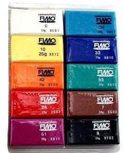 Special discount Fimo Soft polymer clay 10 Color Assortment 25 g blocks ...