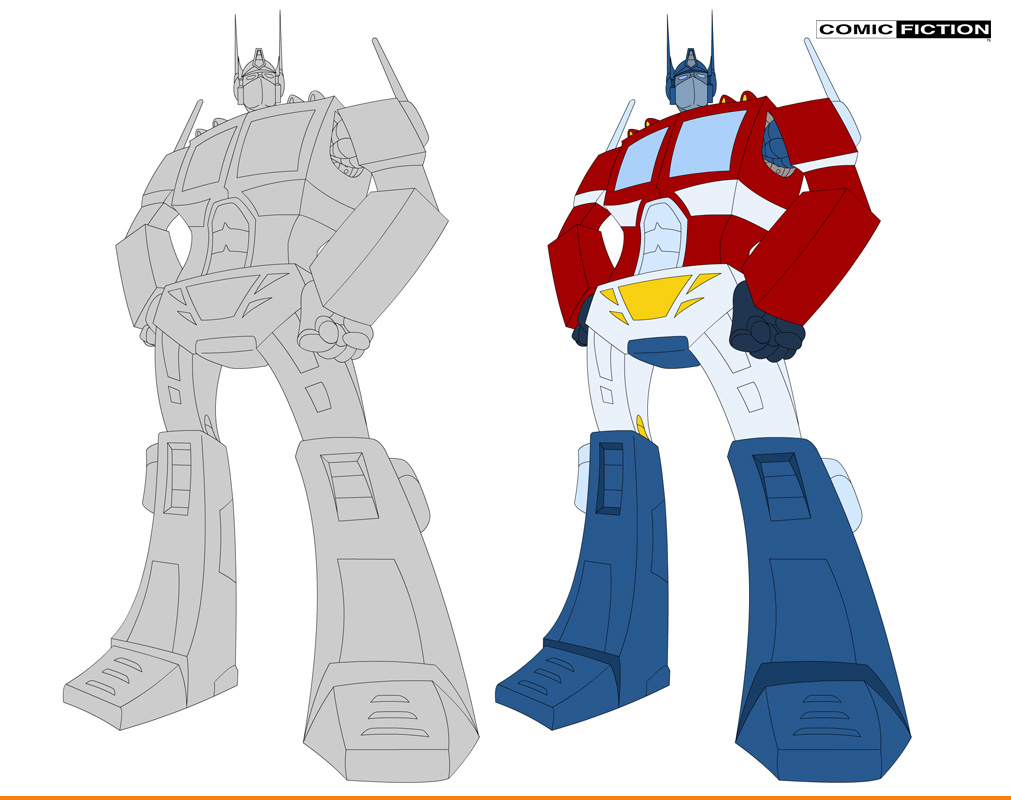 COMIC FICTION details: Optimus Prime Colors